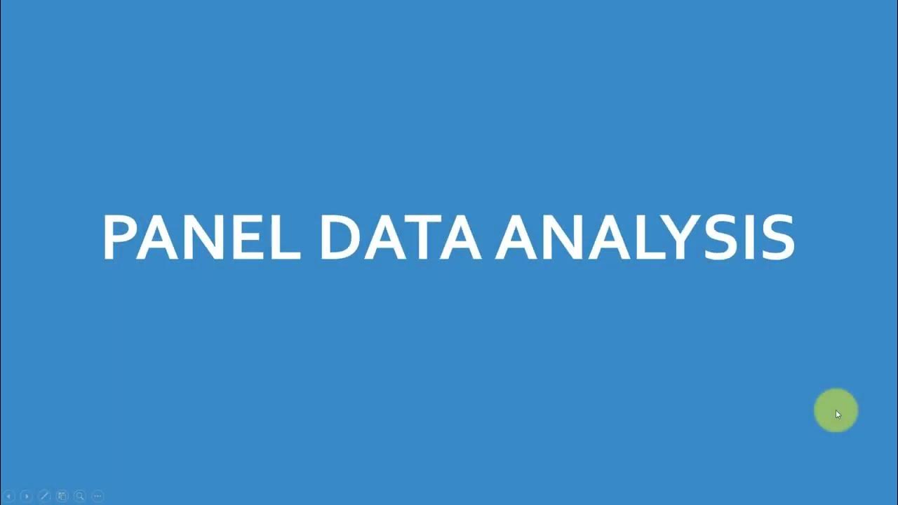 Panel Data Analysis Part 1 | Pooled OLS, Fixed Effect, Random Effect - YouTube