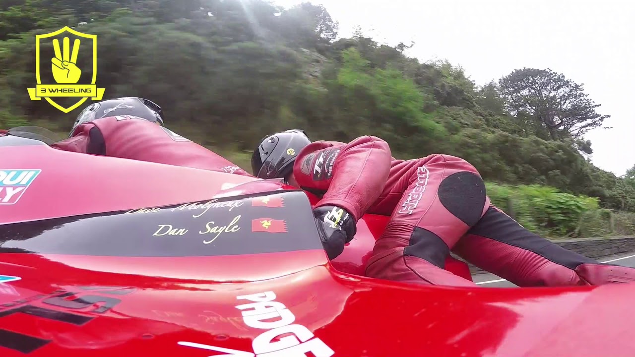 Isle of Man TT - 3 Wheeling 2016 Sidecar Race 2 Onboard Camera Dave ...