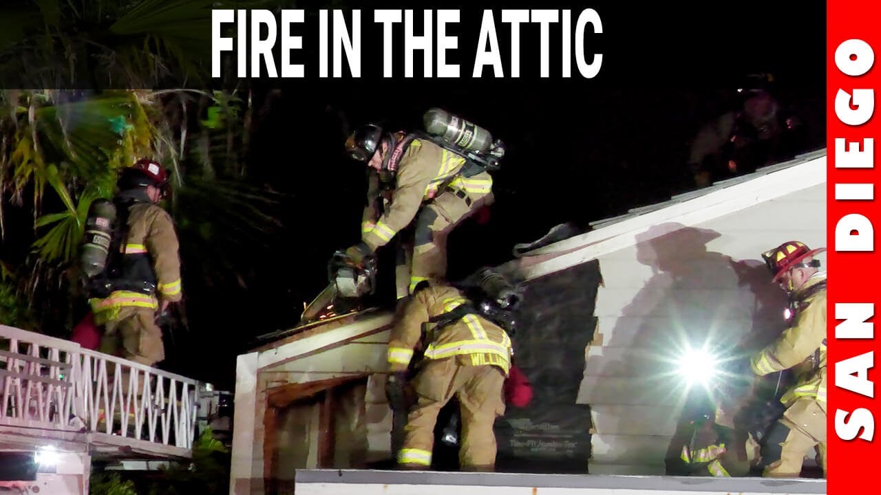 Firefighters Fight Stubborn Attic Fire, w/Fire Radio Audio | Mountain ...