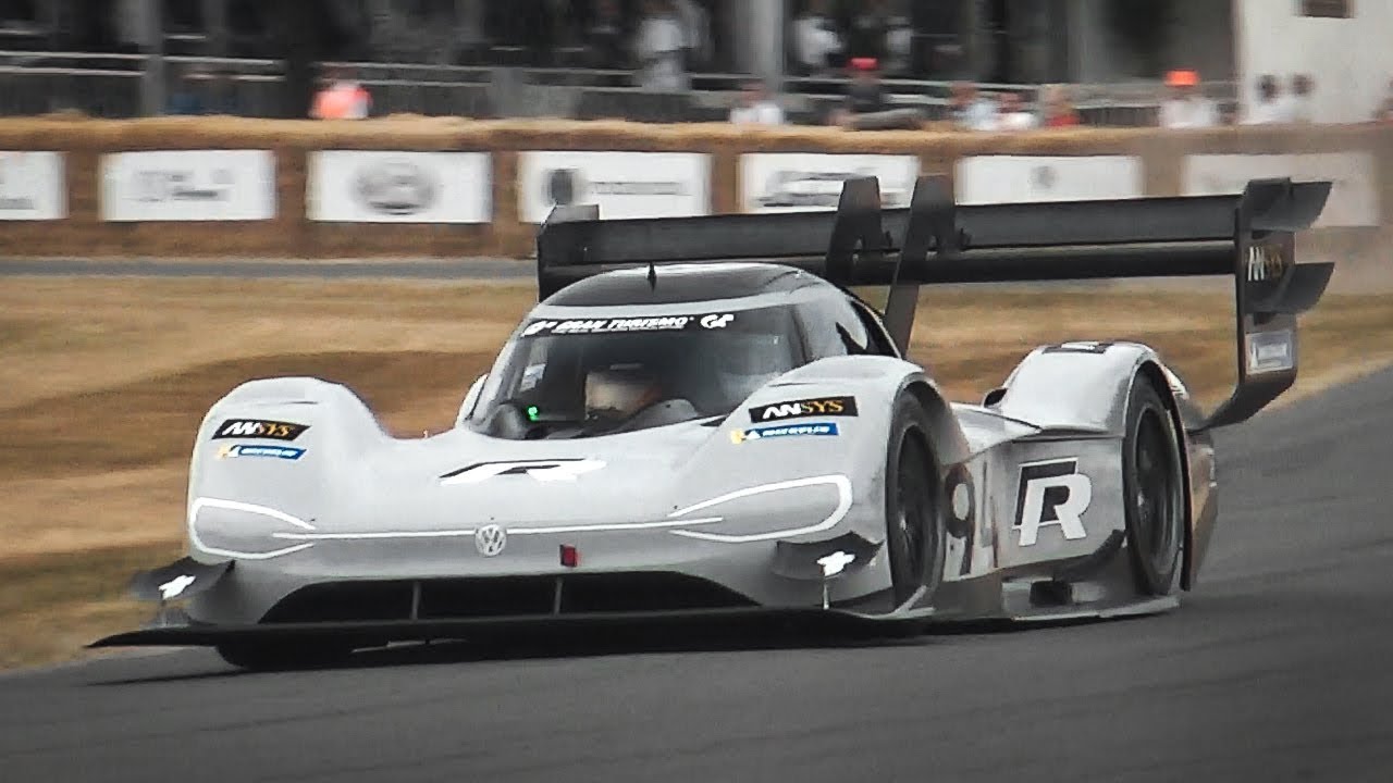 Volkswagen I.D. R Pikes Peak: Romain Dumas FLATOUT at Goodwood FoS 2018 ...
