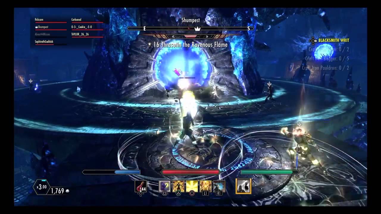 ESO imperial sewers 6 man inner portals & molog bal (no tank) templar ...