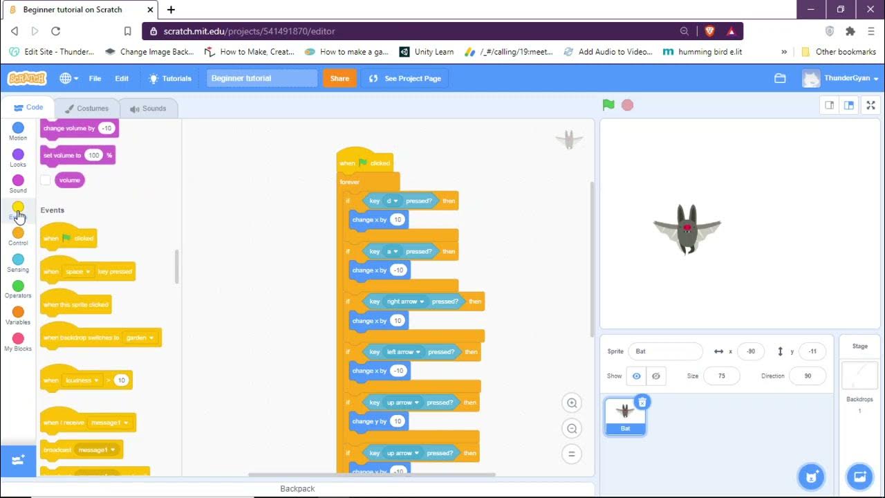 Character Movement, Scratch Tutorial Part 2 - YouTube