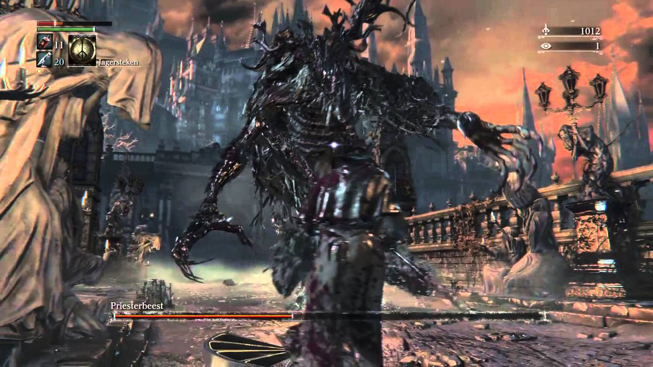 Bloodborne™ first boss fight - YouTube