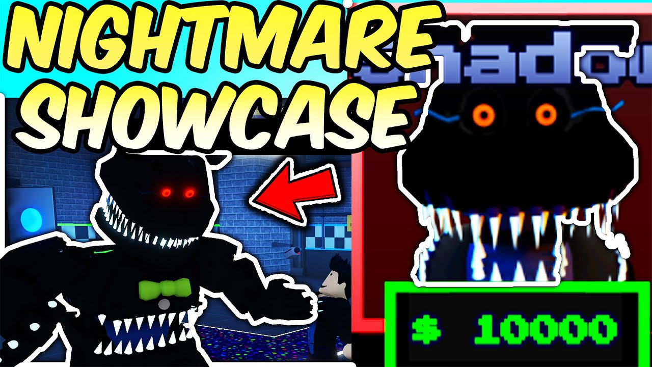 THE NIGHTMARE ANIMATRONIC SHOWCASE In Five Nights TD - YouTube
