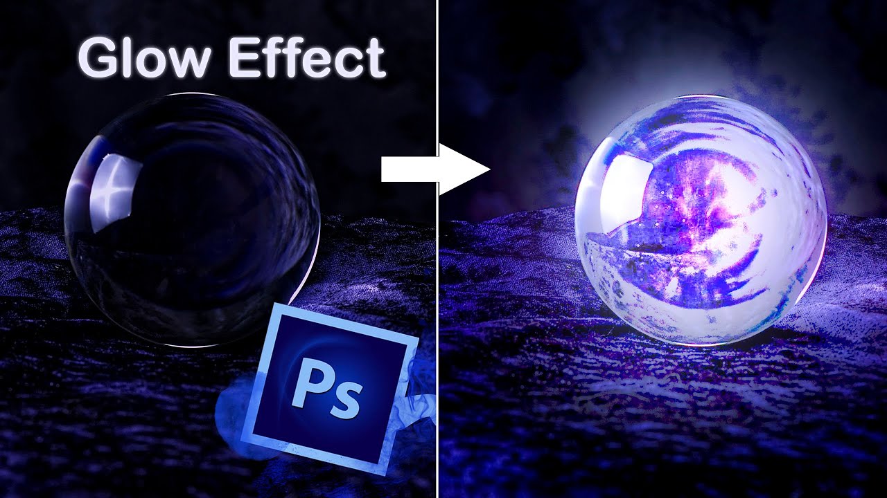 Glow effect crystal ball | Adobe Photoshop - YouTube