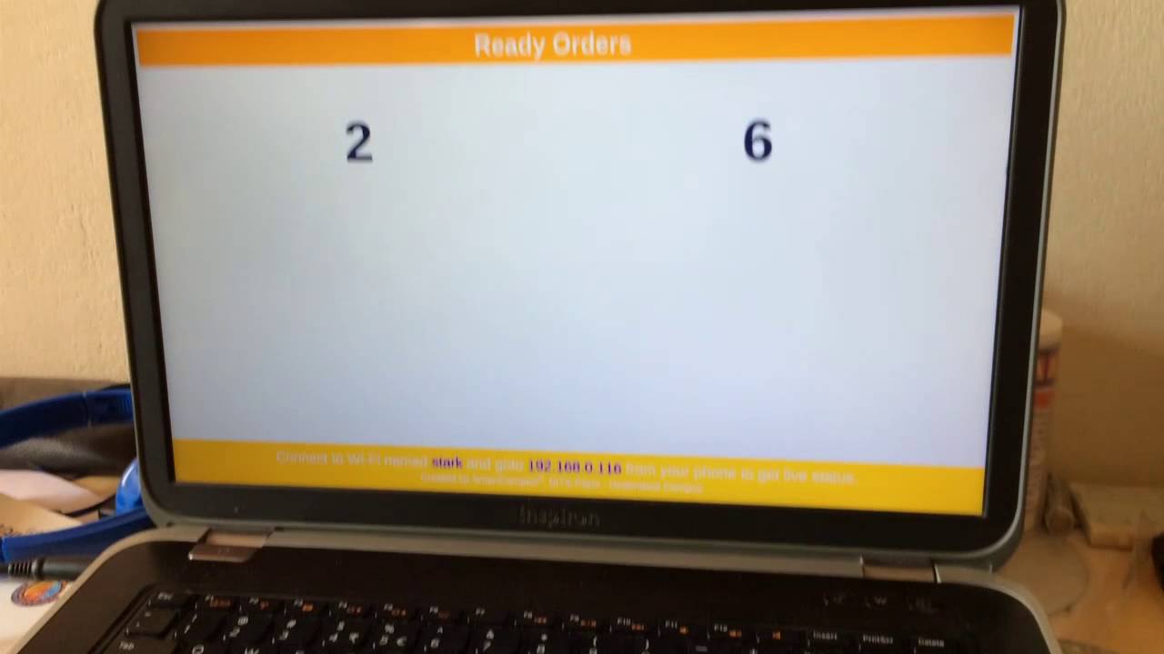 Advanced Ready-Orders Display System at Canteen - YouTube