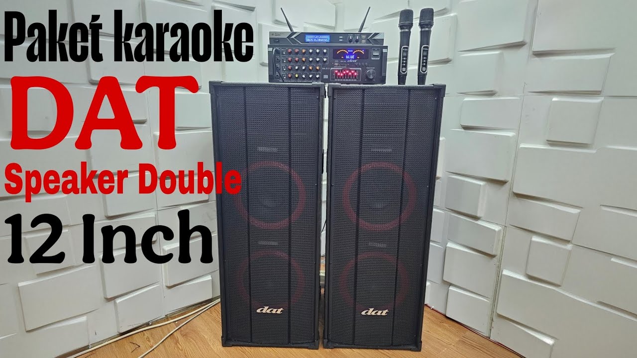 Paket karaoke dat 12 inch double speaker pro 212 sound system karaokean ...