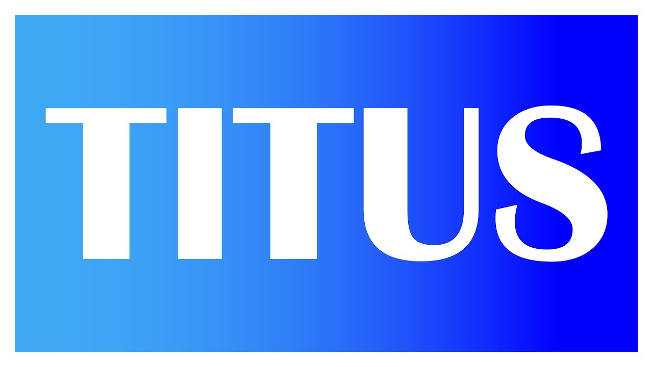 Titus 1 NIV Bible YouVersion - YouTube