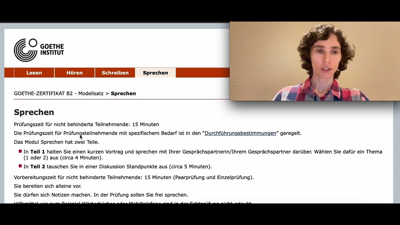 Goethe Deutsch Prüfung B2 Sprechen Vortrag Beispiel "Finanzierung des ...