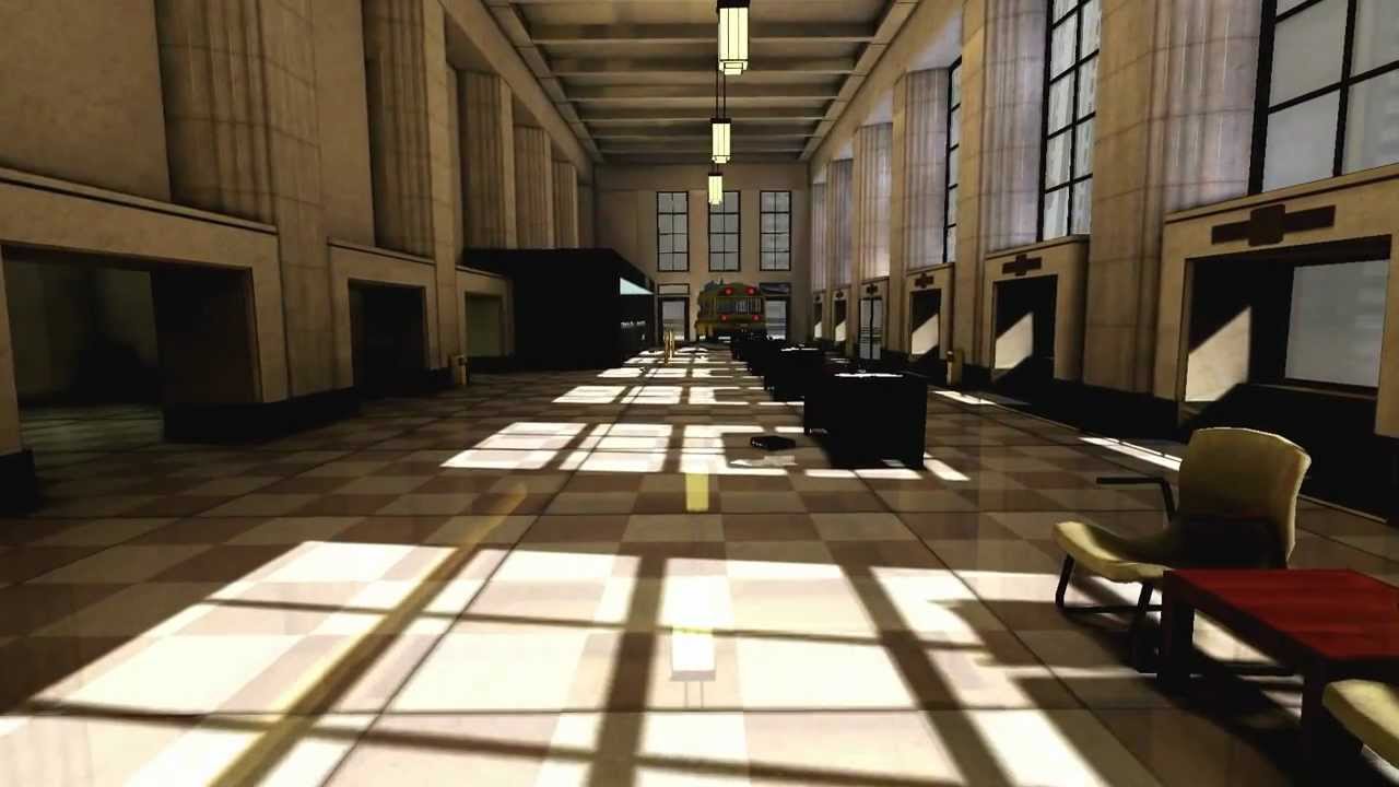 UDK Environment - Dark Knight bank robbery scene - YouTube