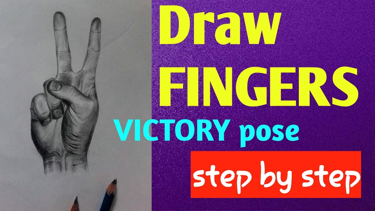 How To Draw Fingers | Easy | Step By Step | For Beginners - YouTube