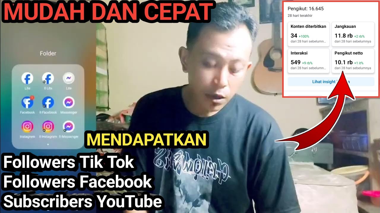 Cara Cepat Mendapatkan Followers Di Facebook Pro ! Tik Tok Dan Subscribers Youtube - YouTube