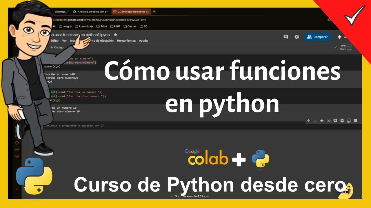#19 Cómo usar funciones en python - YouTube