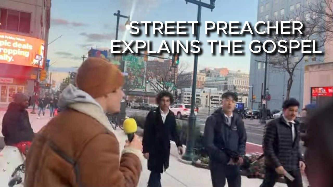 Street Preacher Explains The Gospel!! - YouTube