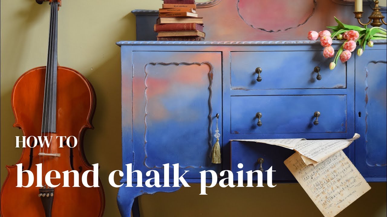 DIY Blended Chalk Paint, smoky Bland . - YouTube