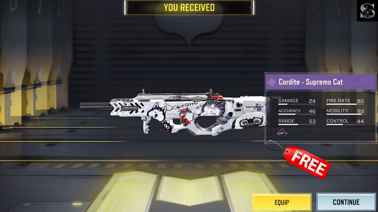 Free Cordite - Supremo Cat Showcase CODM | The Cats Meom Event COD ...