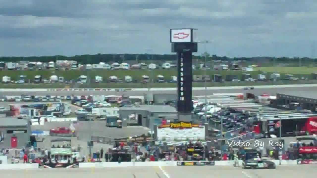 Iowa Speedway Newton Nationwide Pioneer 250 NASCAR Infield Pass - YouTube