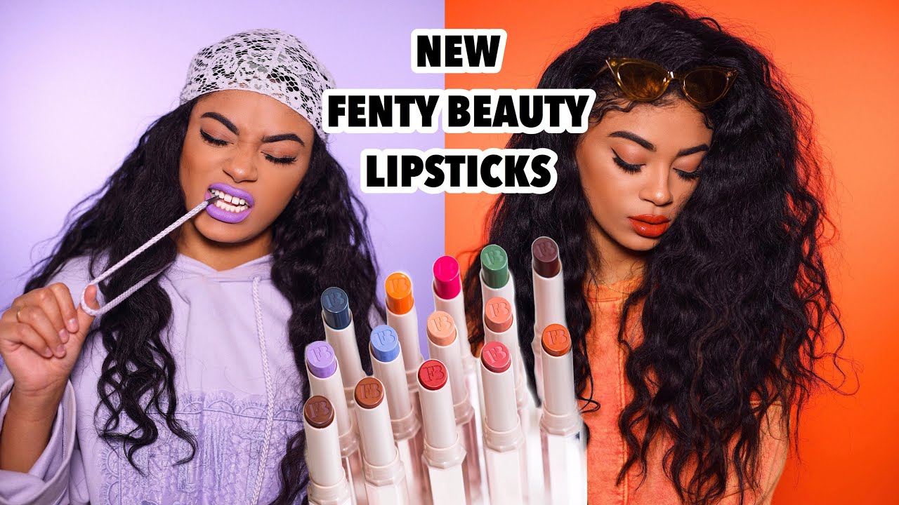 Fenty Beauty MATTEMOISELLE Lipstick Swatches | ALL 14 COLORS ...