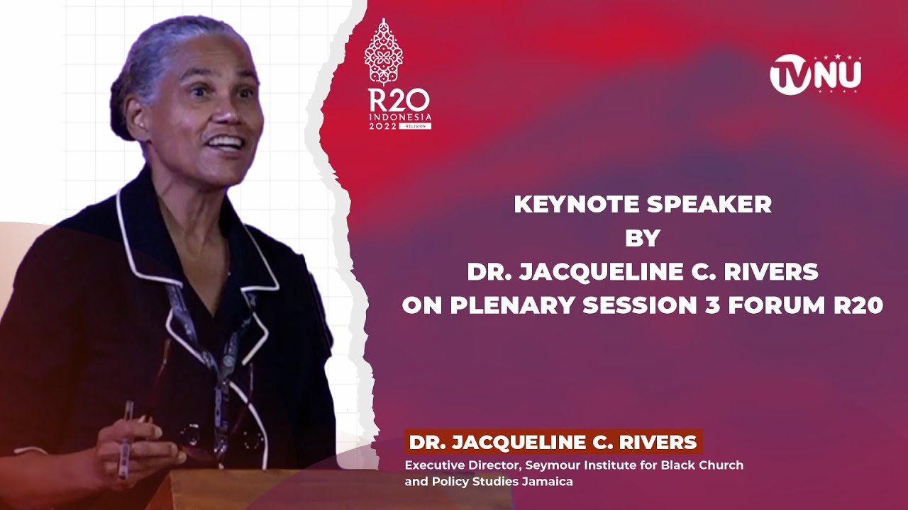 Keynote Speaker by Dr. Jacqueline C. Rivers on Plenary Session 3 Forum ...