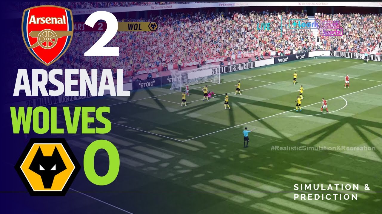 Arsenal 2.0 Wolves Match Highilghts 2024 Premier League eFootball ...