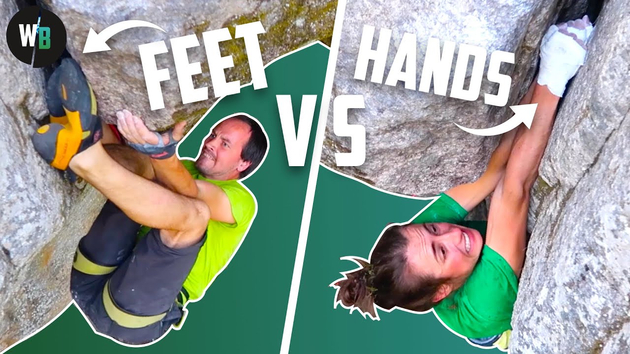 Feet first VS hands first || What's the best way to climb? - YouTube