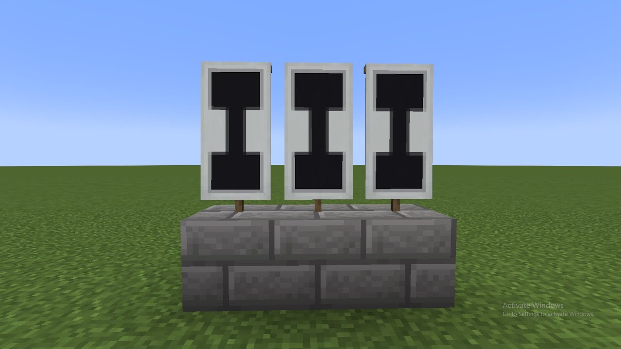 How To Make Letter I Banner In Minecraft | Minecraft Alphabets Banner ...