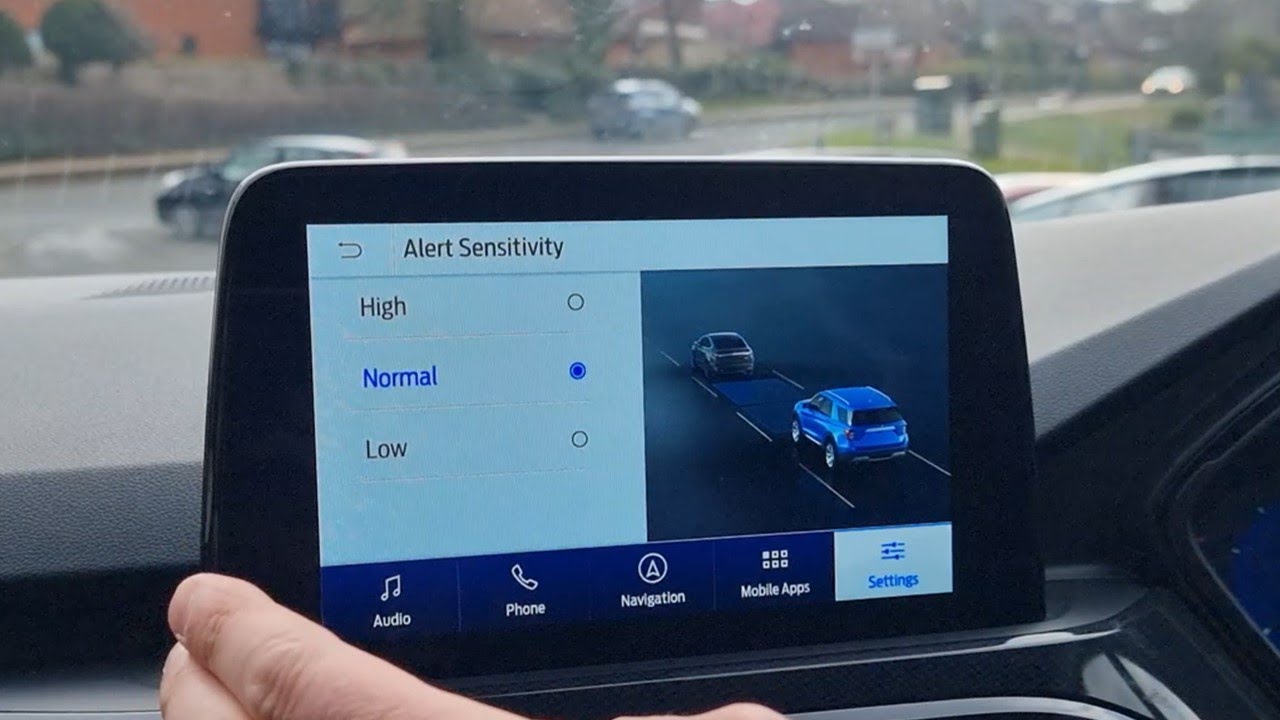How to adjust the pre collision assist on my Ford - YouTube