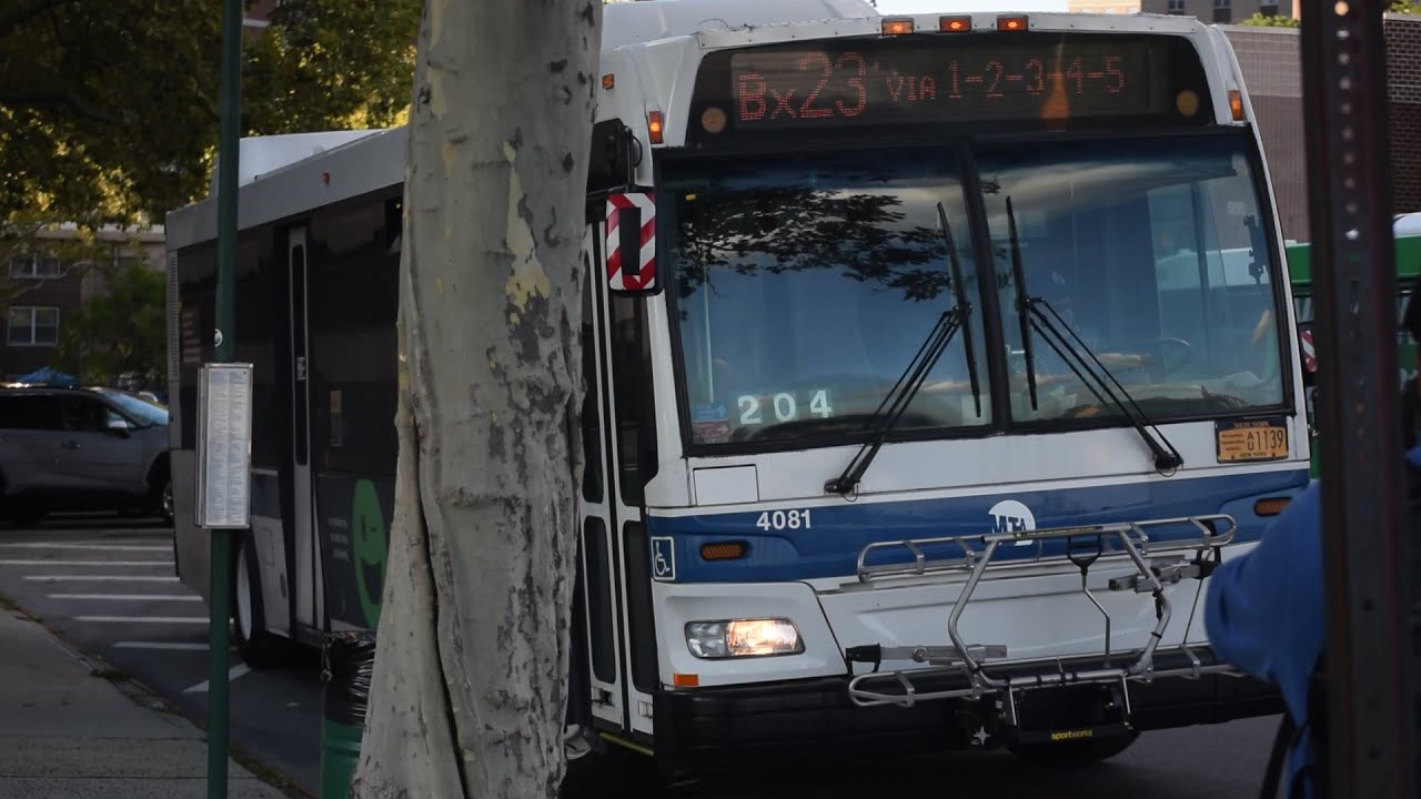 MTA Bus: 2009 Orion VII Hybrid Next Generation #4081 on the Bx23 - YouTube