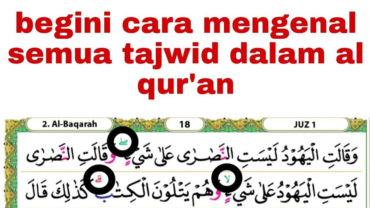 cara membaca al qur'an dengan tajwid yang benar dan fasih - YouTube