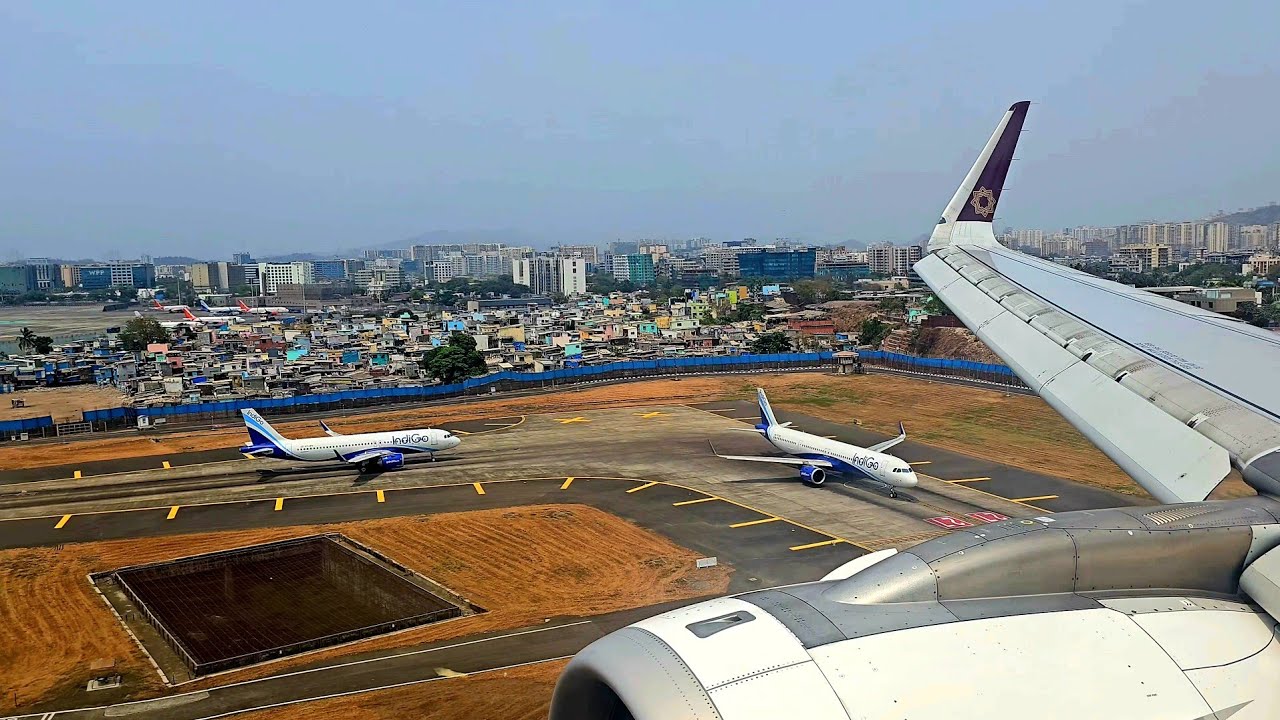 ENGINE VIEW | Vistara Airbus A321neo Landing in Mumbai - YouTube