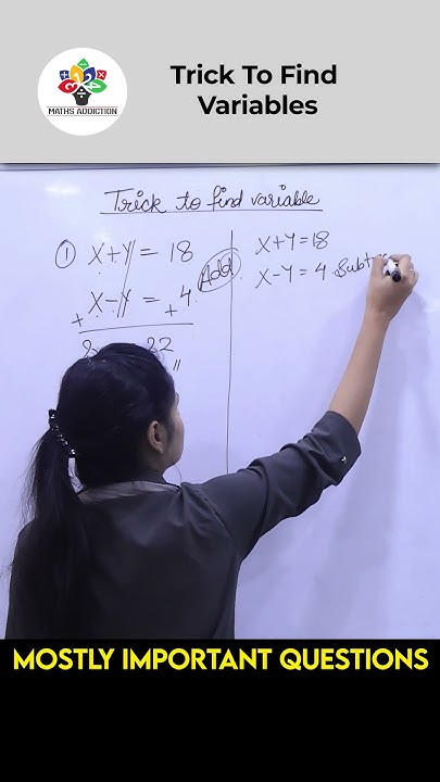 Easiest Trick To Find Variable 🧐 Shorts Youtubeshorts Maths Tipsandtricks Variables Viral