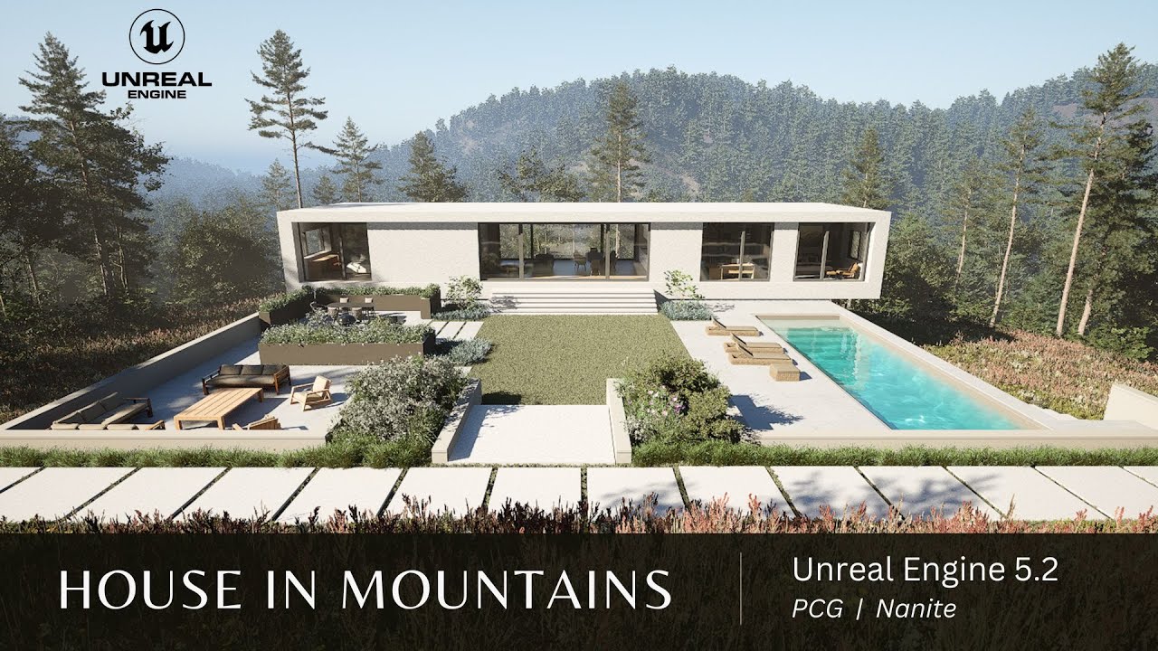 House in mountains | Exterior Architectural Animation | Unreal Engine 5 ...