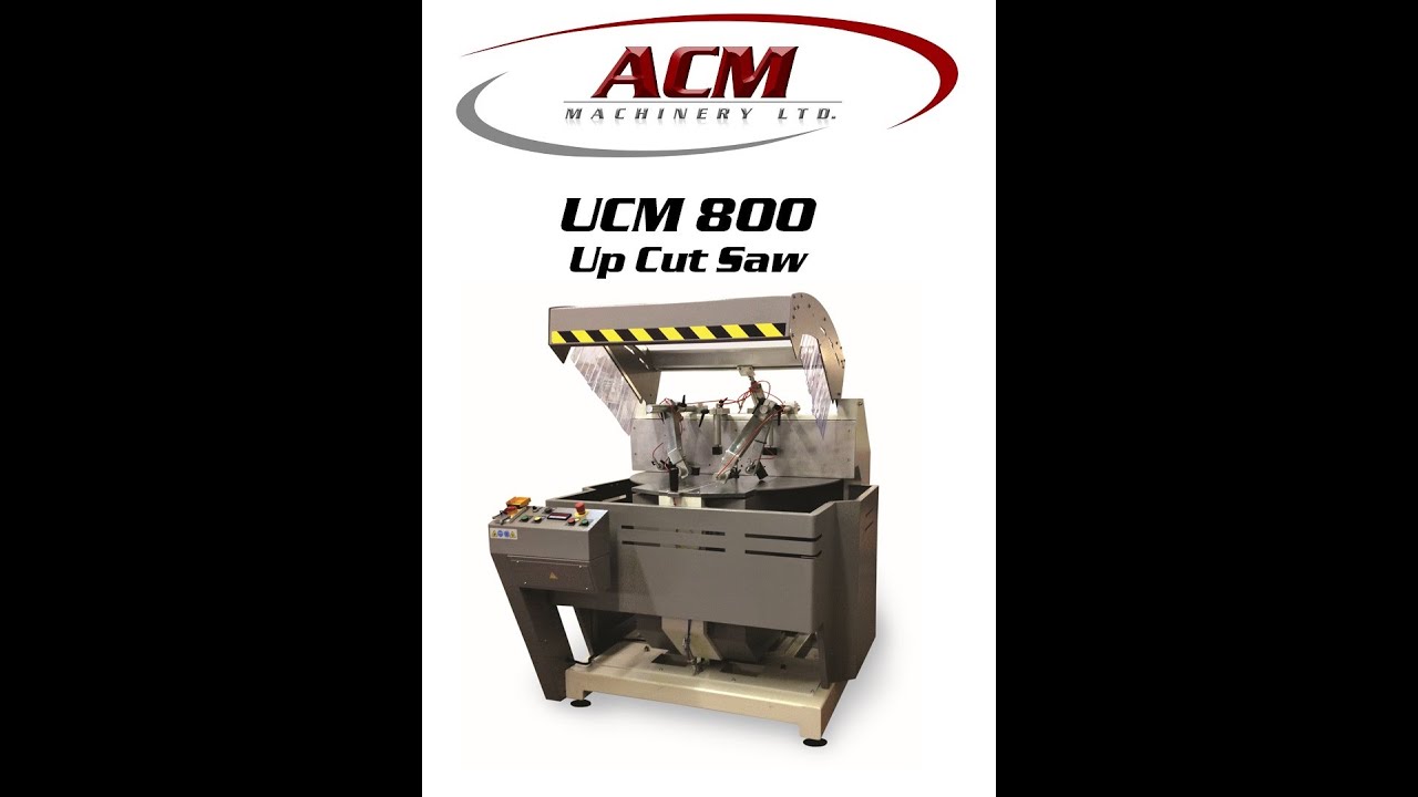 UCM800 Up Cut Miter Saw-Aluminum and PVC - YouTube