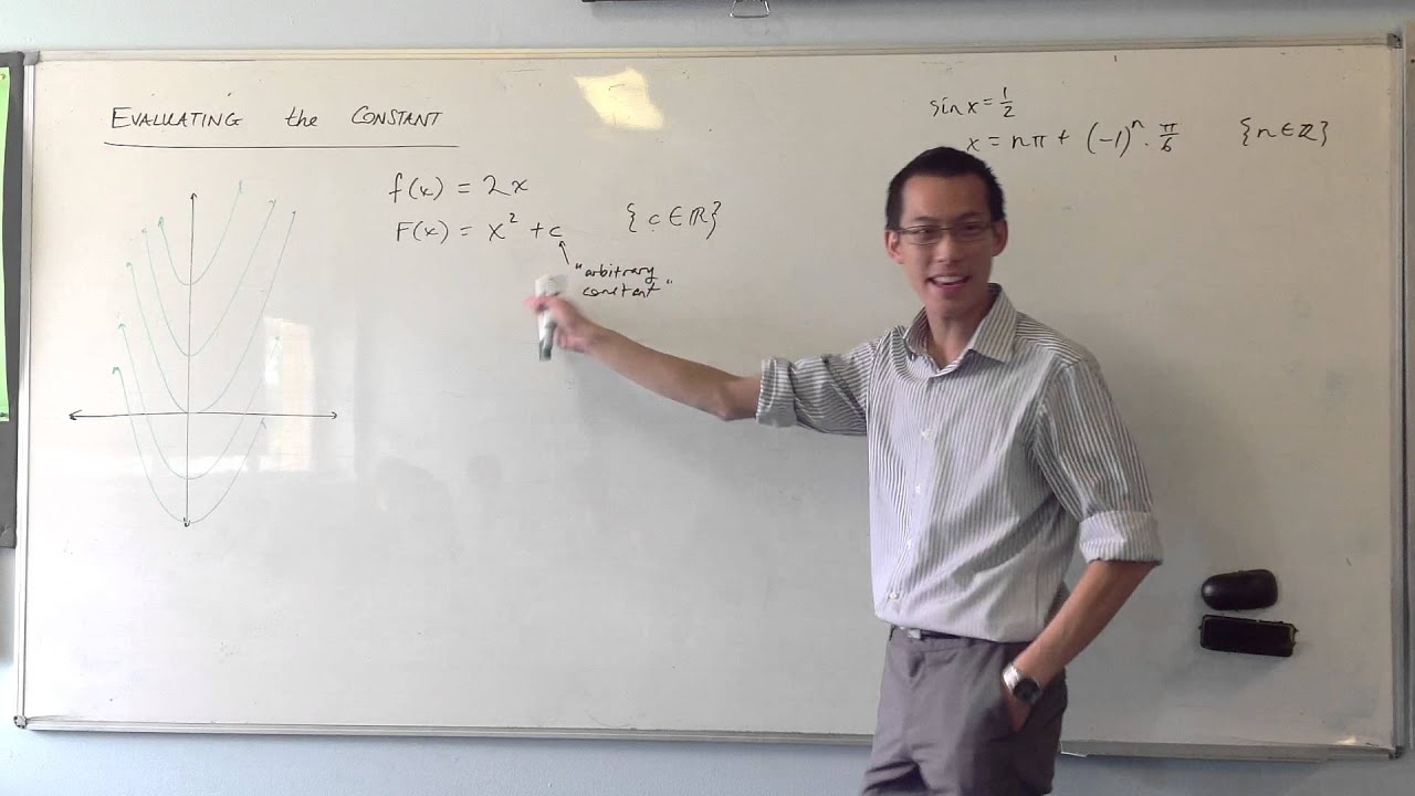 Primitive Functions: Evaluating the Constant - YouTube