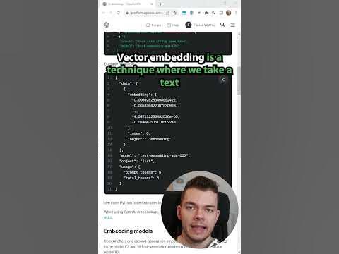 What Are Vector Embeddings? 🤷‍♂️ #ai #aidevelopment #chatgpt #webdev # ...
