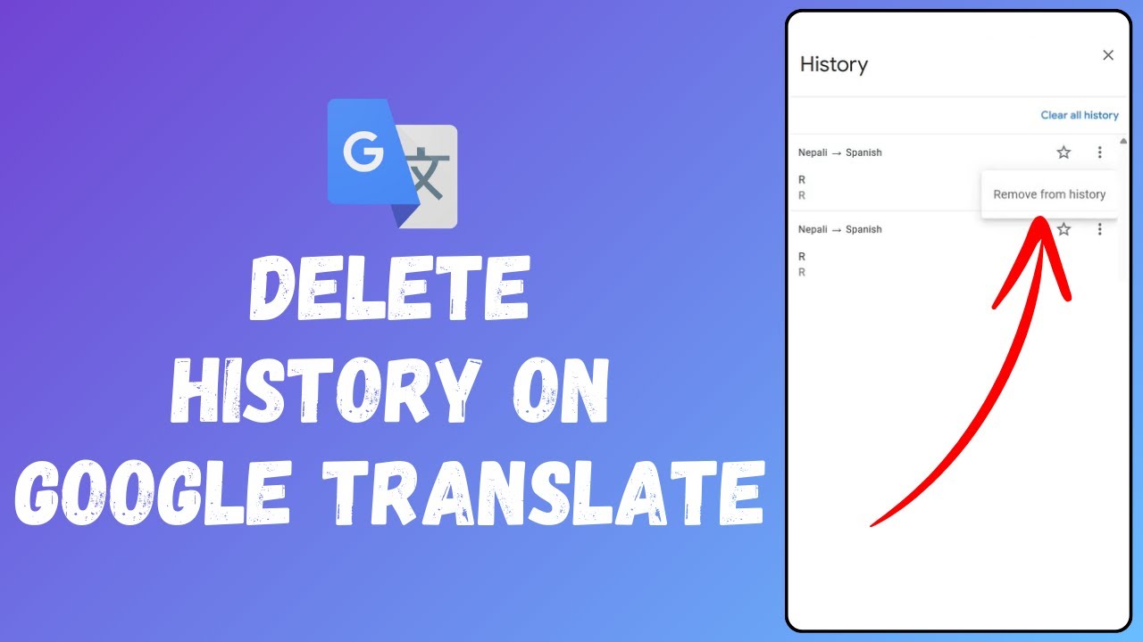 How to Delete History on Google Translate (2024) | Google Translate ...