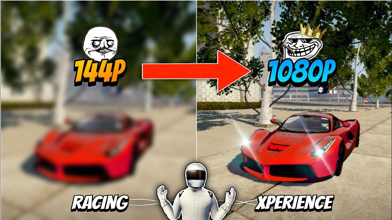 How to increase graphics in Racing Xperience 🔥 without lag ! secret ...