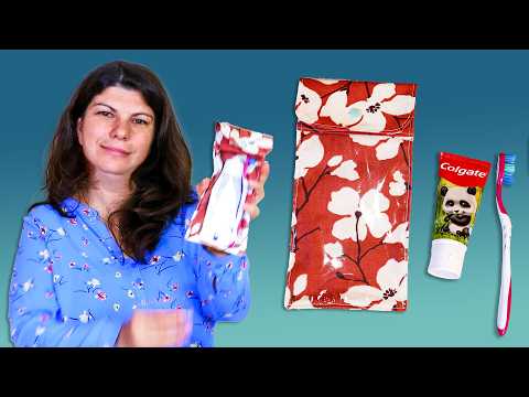 DIY Toothbrush+Toothpaste Travel Pouch // How to Sew a Toothbrush Travel Bag