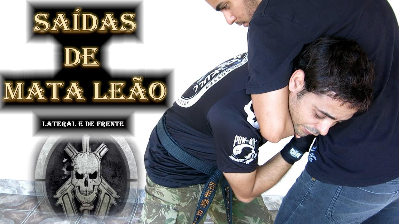 Defesa Pessoal: Como sair de um MATA LEÃO Lateral e de Frente (Artes ...