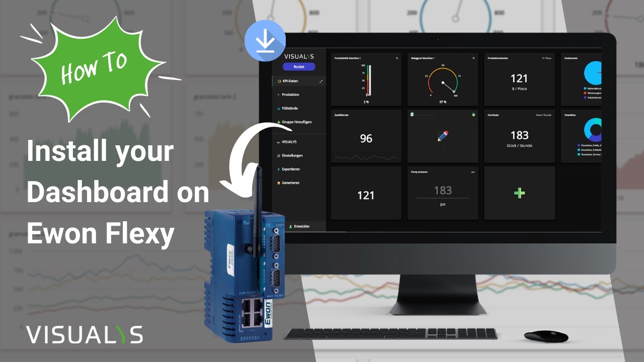 How to install a Dashboard on Ewon | KPI Dashboard Ewon Flexy ...
