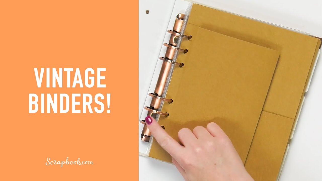 Vintage Binders for Documenting Memories! | 49 & Market - YouTube