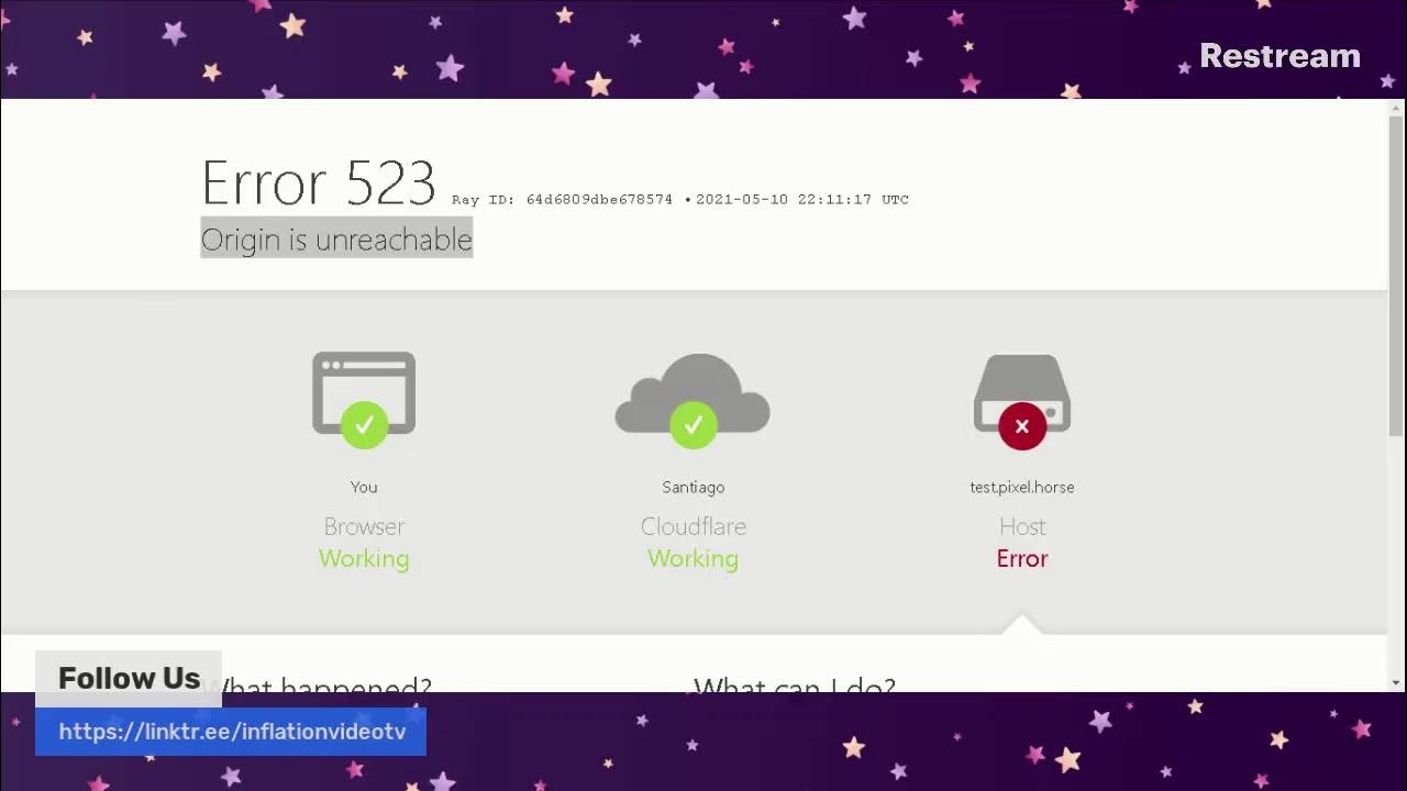 Error 523 Origin is unreachable - YouTube