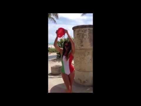 Claudia Romani does the ALS BUCKET CHALLENGE