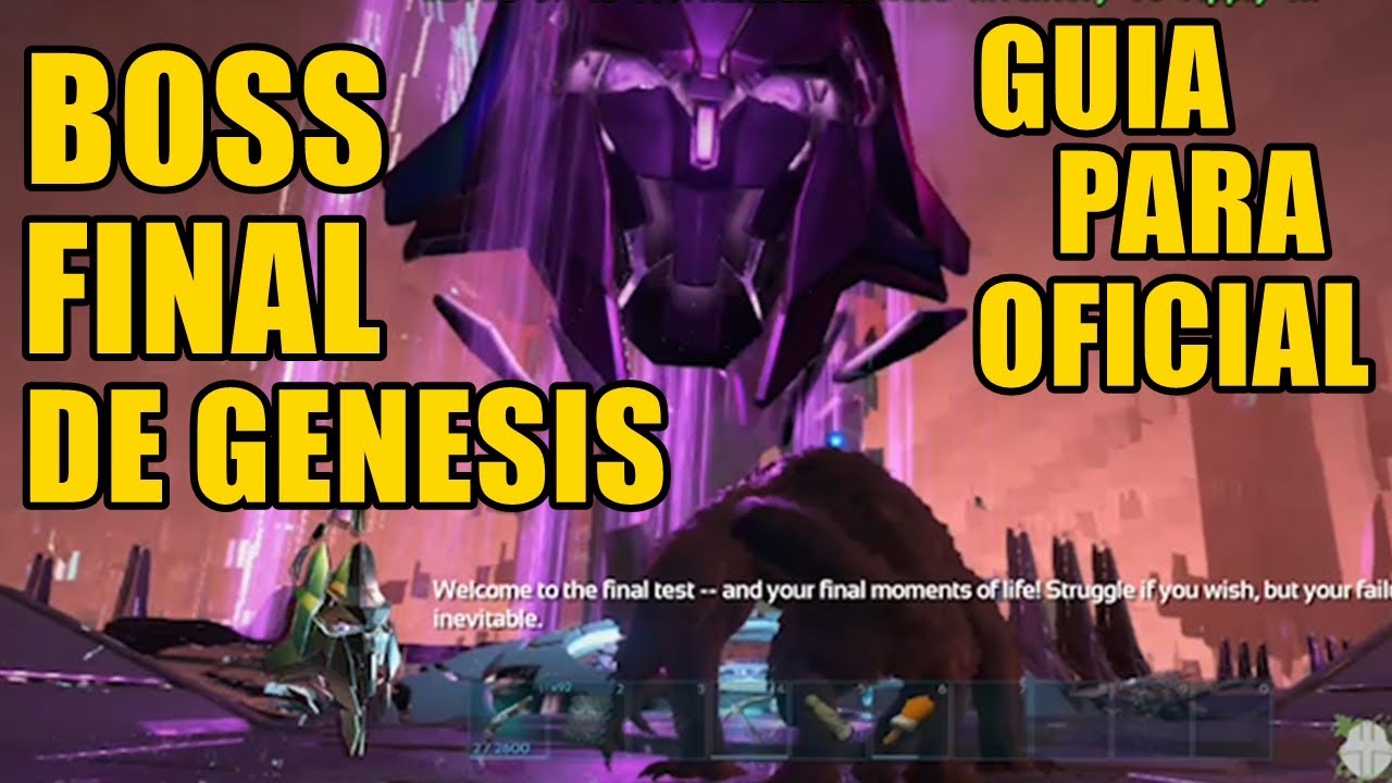 GUIA PARA DERROTAR AL BOSS FINAL DE GENESIS EN SERVIDOR OFICIAL! - YouTube