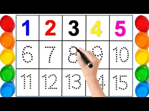 one two three || 12345 ginti || roman number 123 || learn to count || Counting Numbers #1to100 ...