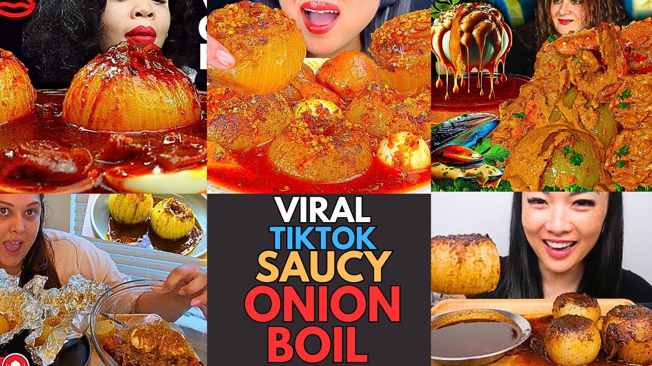 🔥🧅😱 TikTok’s Viral Onion Boil – Is It Actually Delicious? | MUKBANG ...