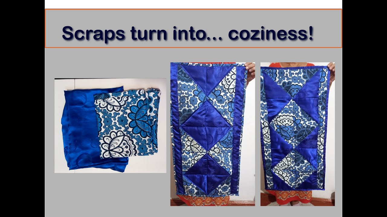 DIY Table Mat | Fabric Scrap Patchwork - YouTube