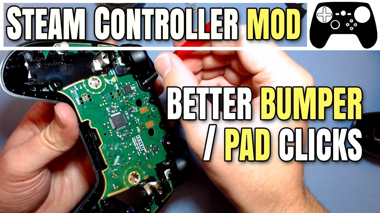 Steam Controller Mod - Softer Bumper & Touchpad Clicks - YouTube