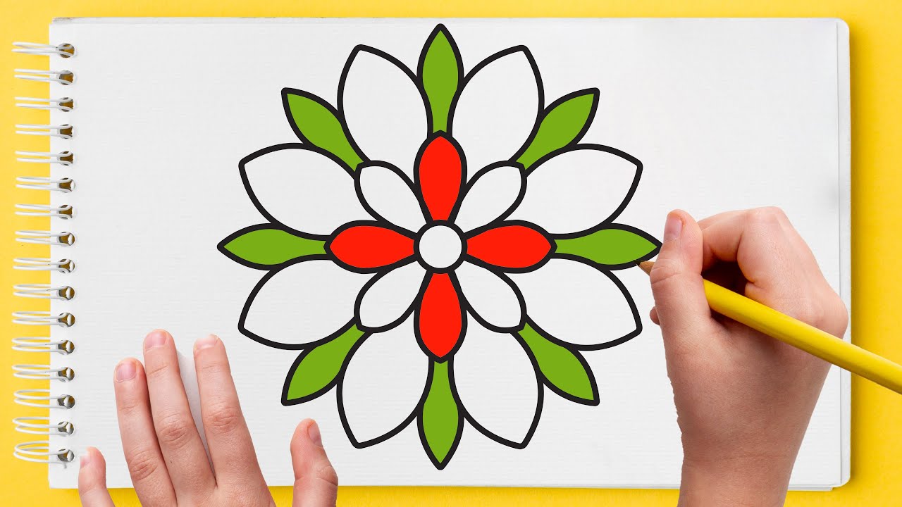 How to draw mandala drawing easy | mandala drawing step by step for ...