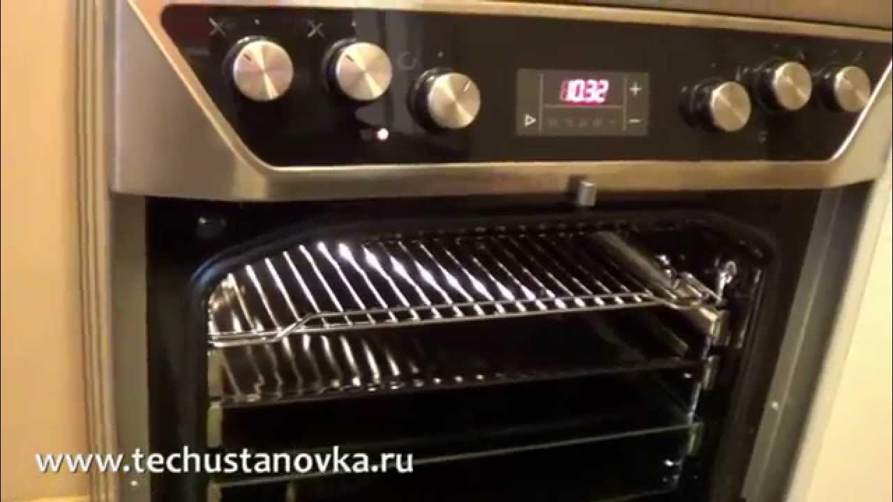 Установка и подключение электрической плиты - YouTube